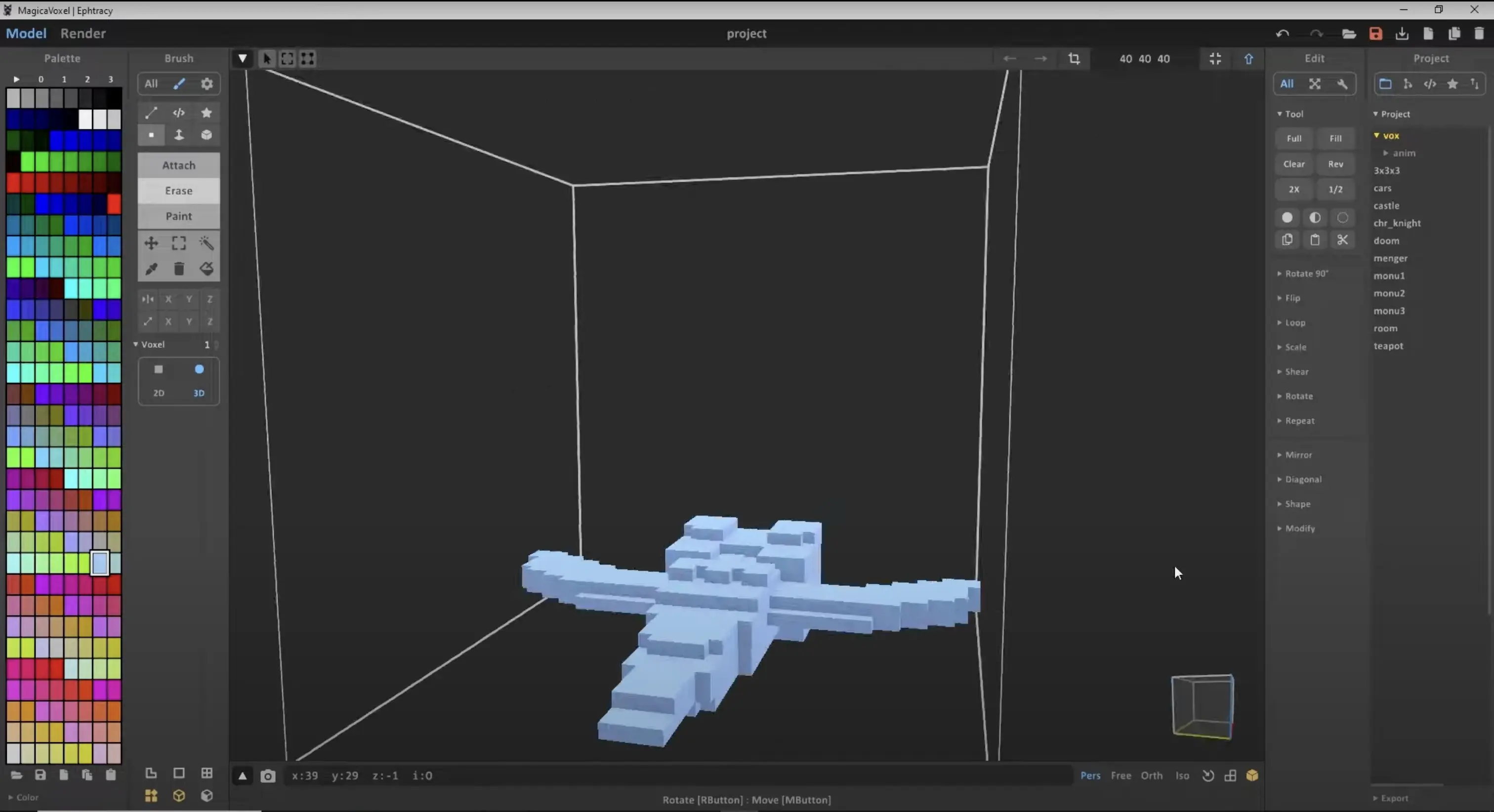 How to Make 3D Pixelized Models: Quick Voxel Modeling!